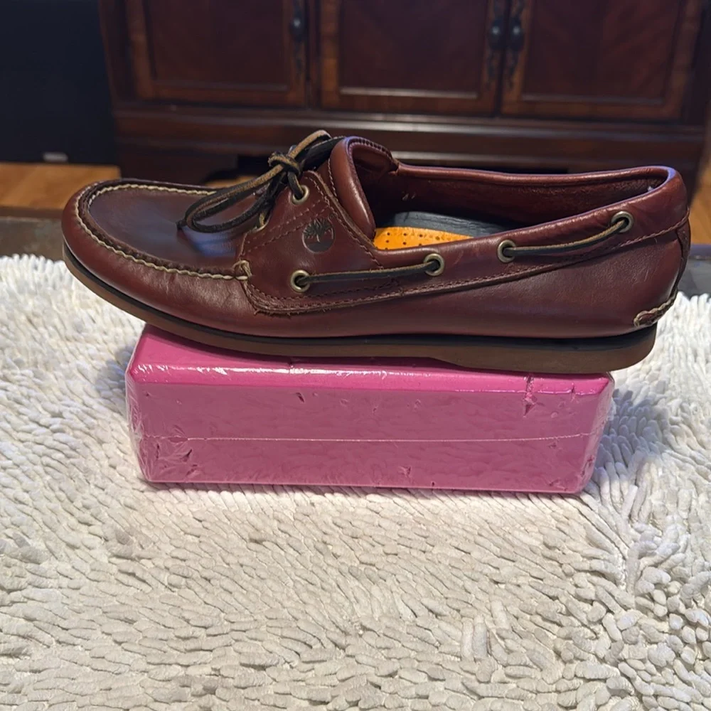 Timberland | Shoes | Timberland Mens Dark Brown Leather Boat Shoes ...